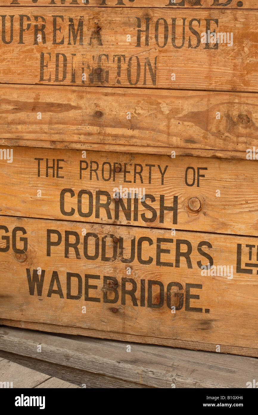 Cornish product of Cornwall wooden box with text saying Cornish ...
