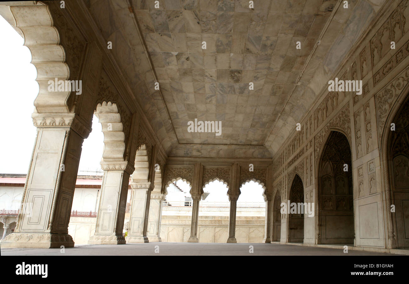 The palace inside the Red Fort Agra India AKA Lal Qila Fort Rouge and ...