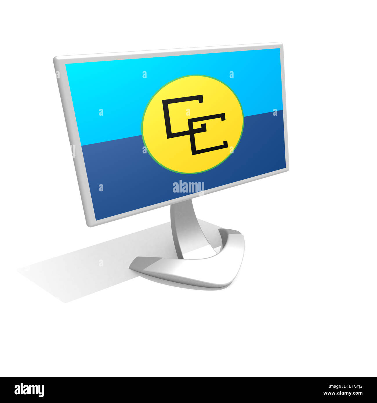 Flag of Caribbean Community CARICOM Stock Photo - Alamy