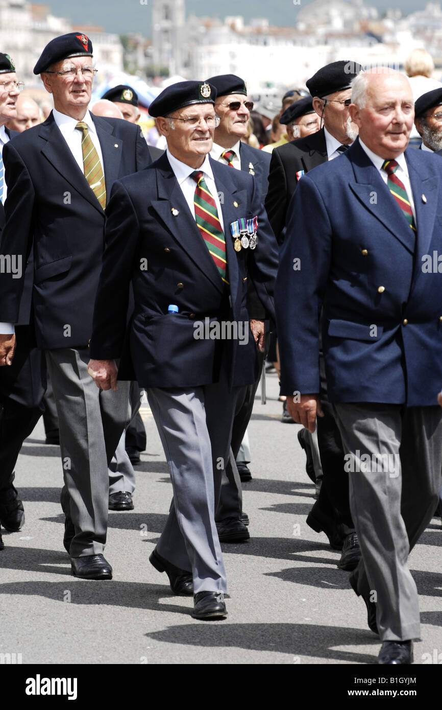 British war Veterans marching in a remembrance parade Stock Photo - Alamy