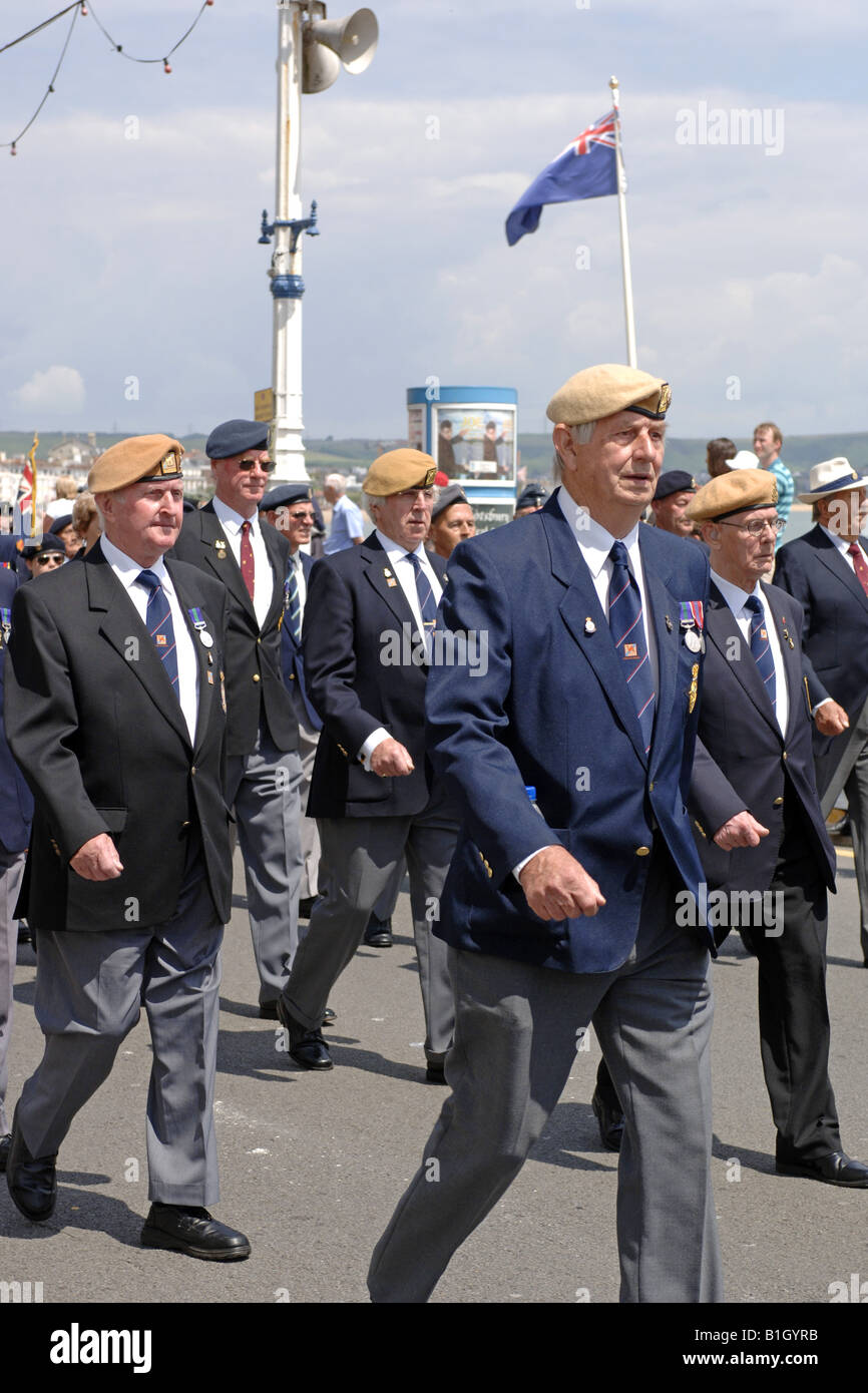 British war Veterans marching in a remembrance parade Stock Photo - Alamy