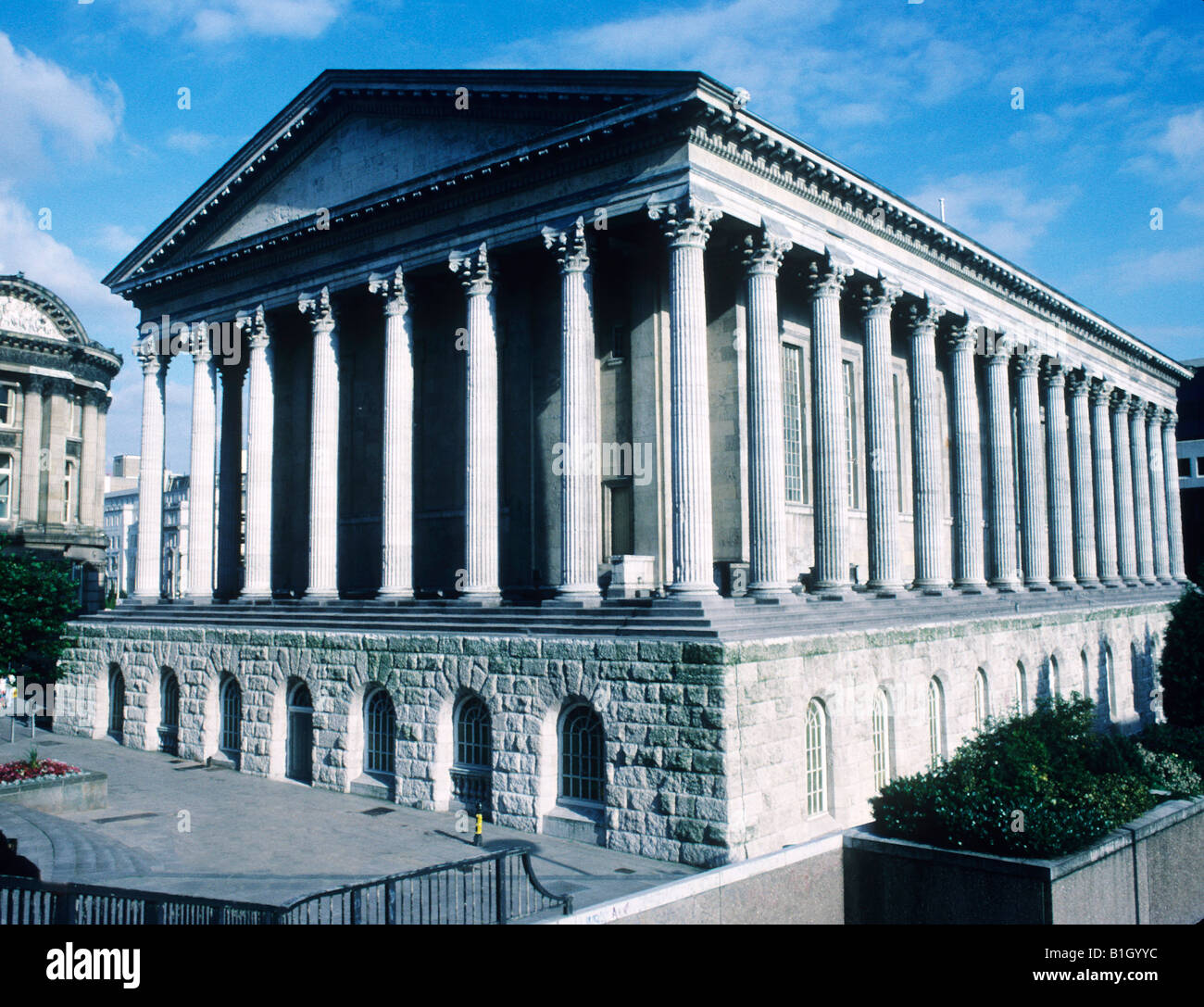Birmingham Town Hall Chamberlain Square Victorian classical style ...