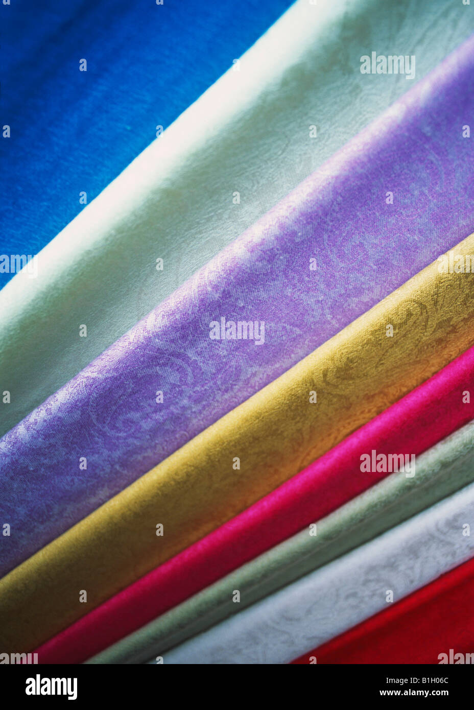 detail of coloured materials, Asia Stock Photo - Alamy