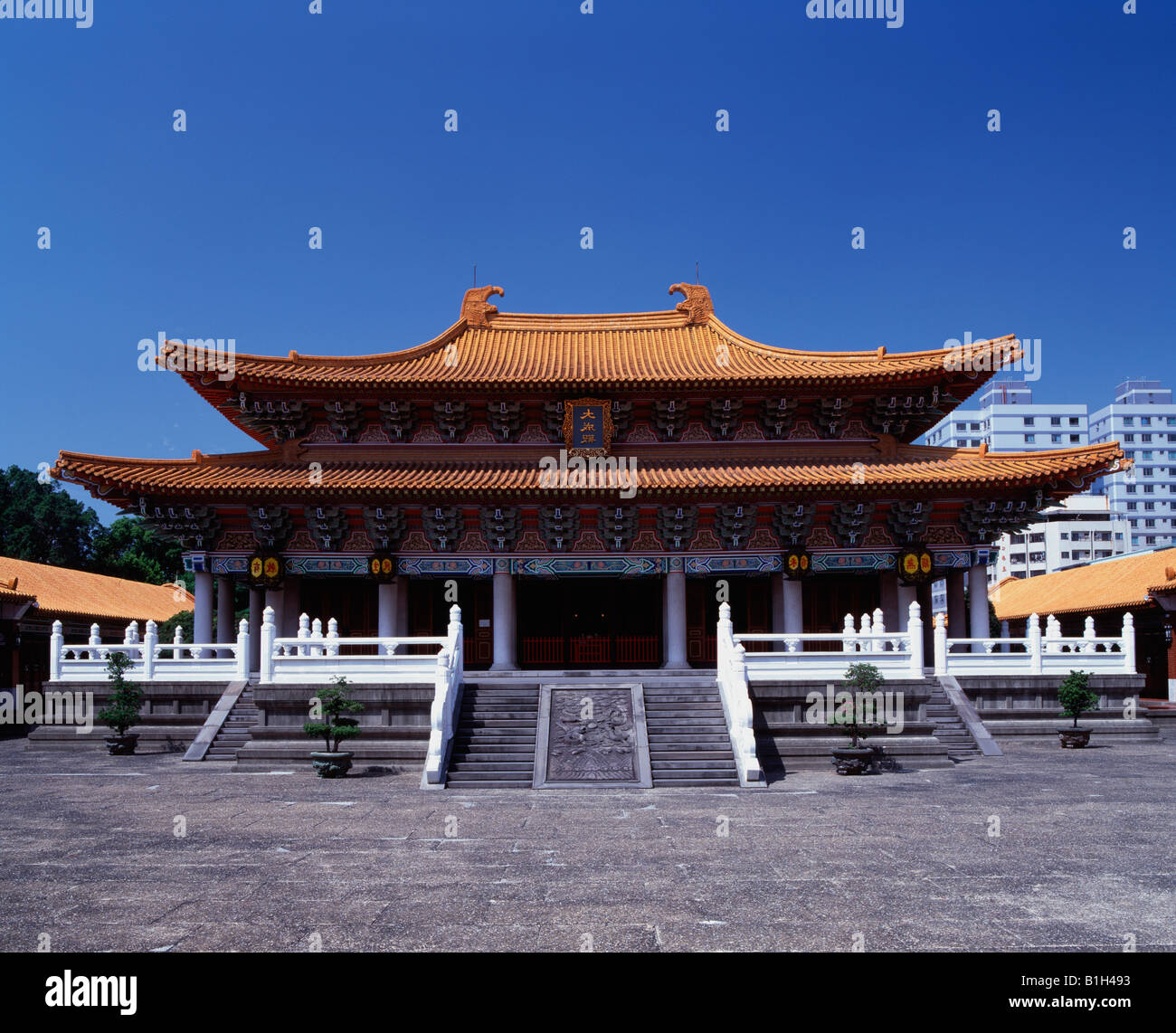 Facade of a temple, Confucius Temple, Taichung, Taiwan Stock Photo - Alamy