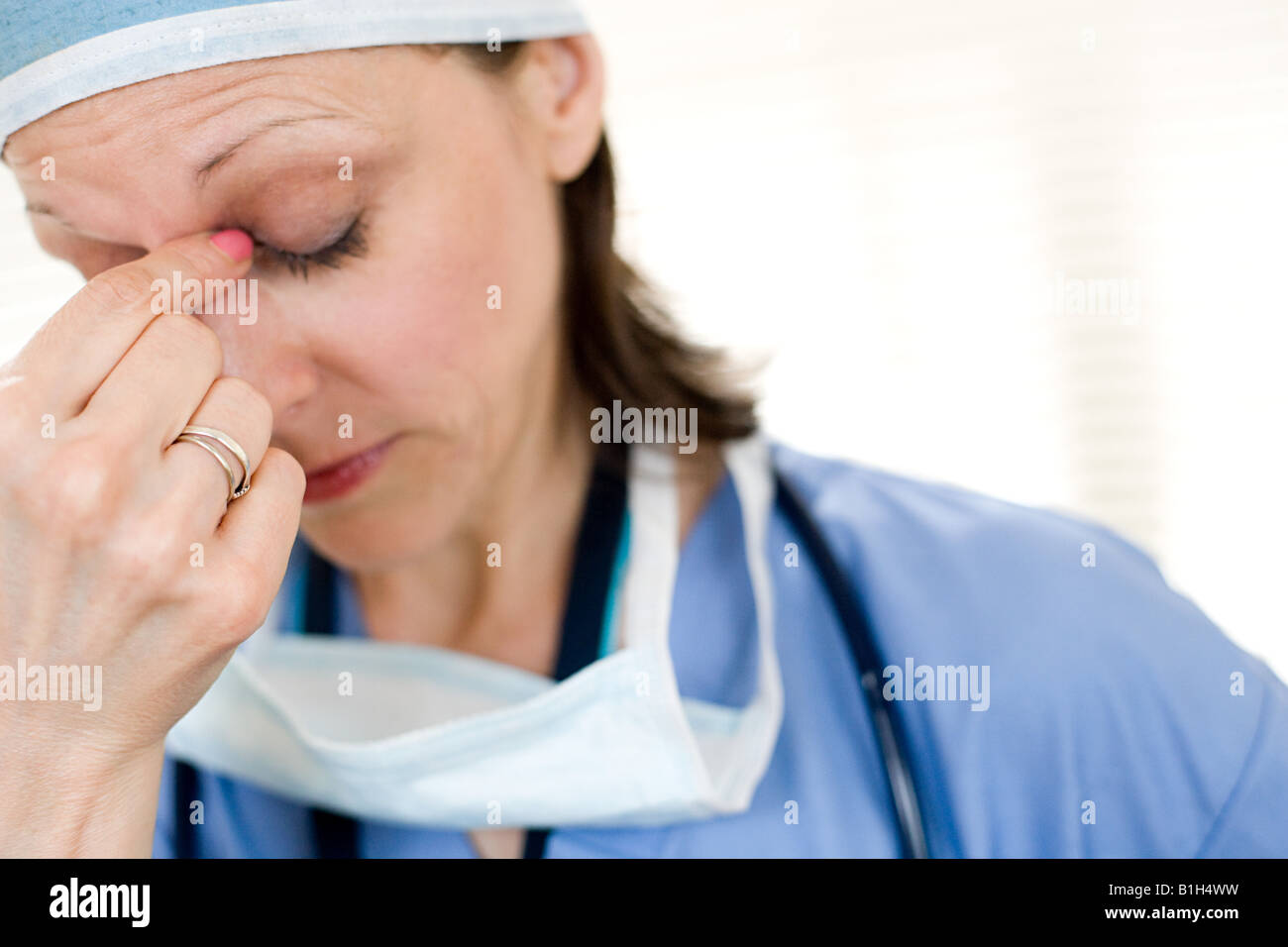 Stressed surgeon hi-res stock photography and images - Alamy
