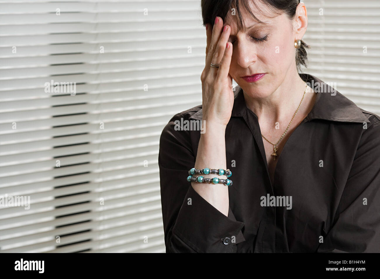Stressed wom an hi-res stock photography and images - Alamy