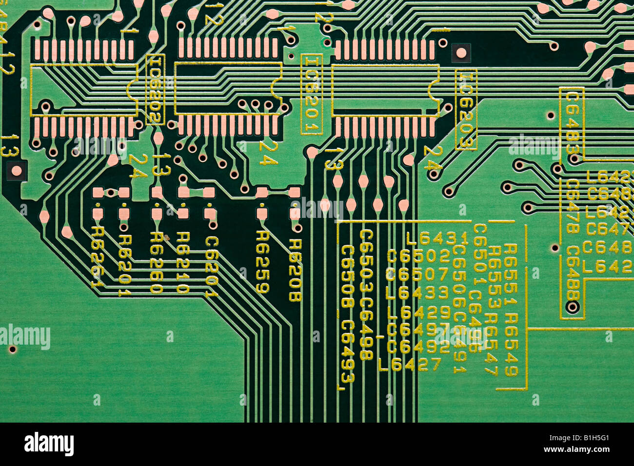 Close up of circuit board Stock Photo - Alamy