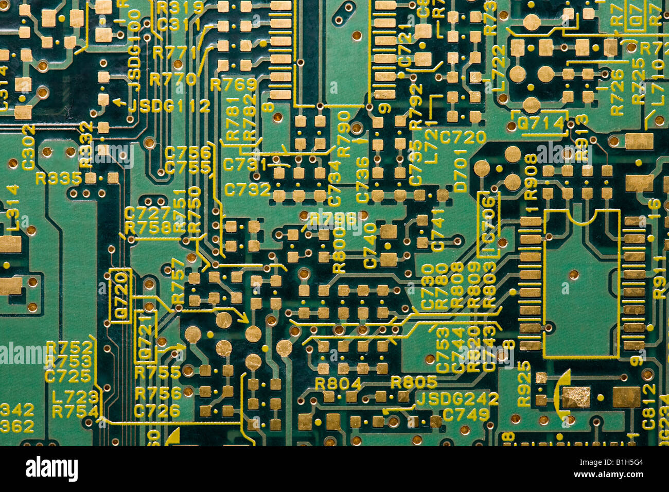 Close up of circuit board Stock Photo - Alamy