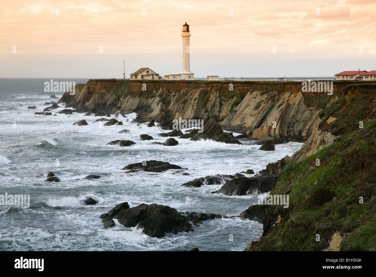 Point Arena Lighthouse, Point Arena, California, USA Stock Photo - Alamy
