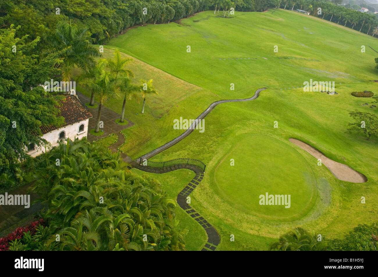 Aerial view of a golf course, Costa Rica Stock Photo - Alamy