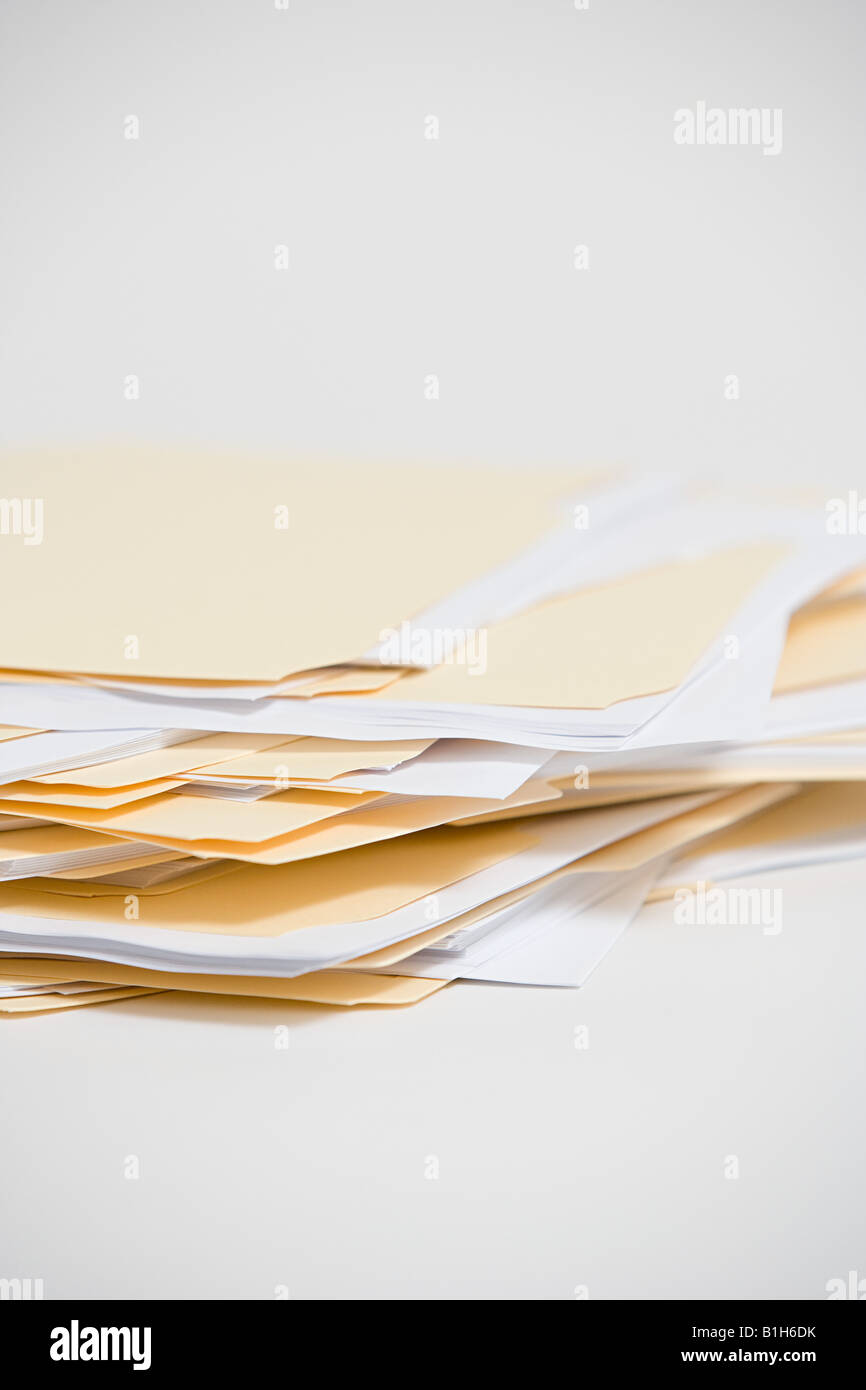 A stack of paperwork Stock Photo - Alamy