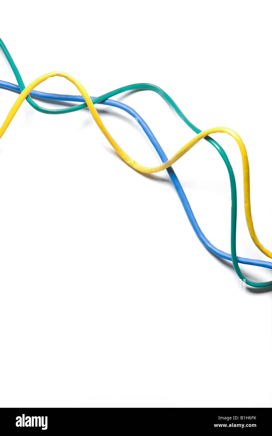 Group of cables Cut Out Stock Images & Pictures - Alamy