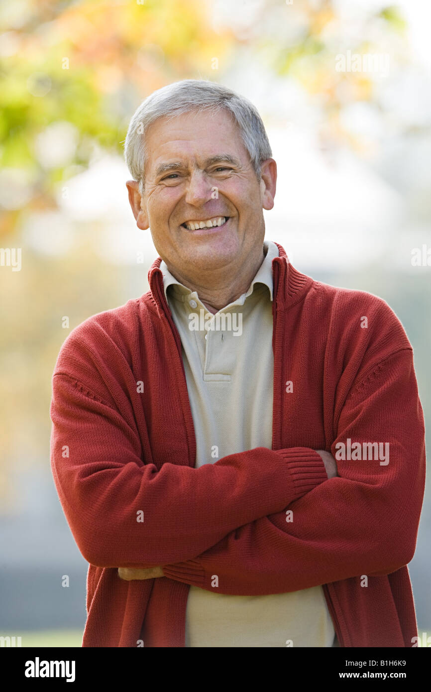 Smiling senior man Stock Photo - Alamy