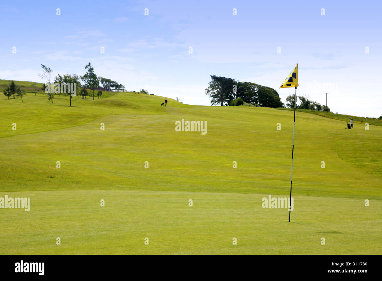 Generic image of a Golf course putting green and rolling undulating ...
