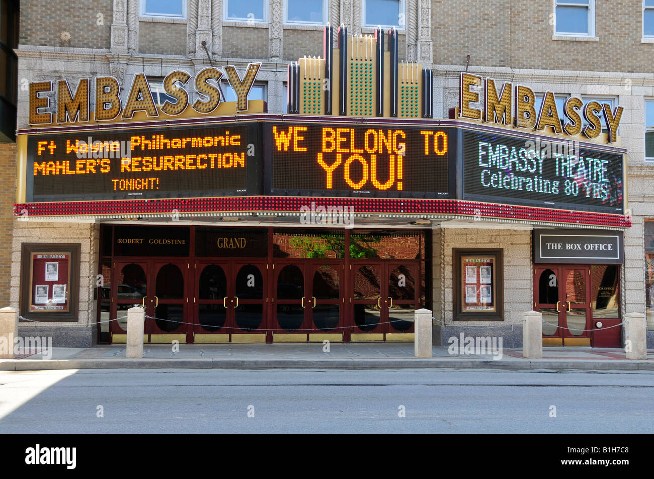 Embassy Theater of Fort Wayne Indiana Stock Photo - Alamy