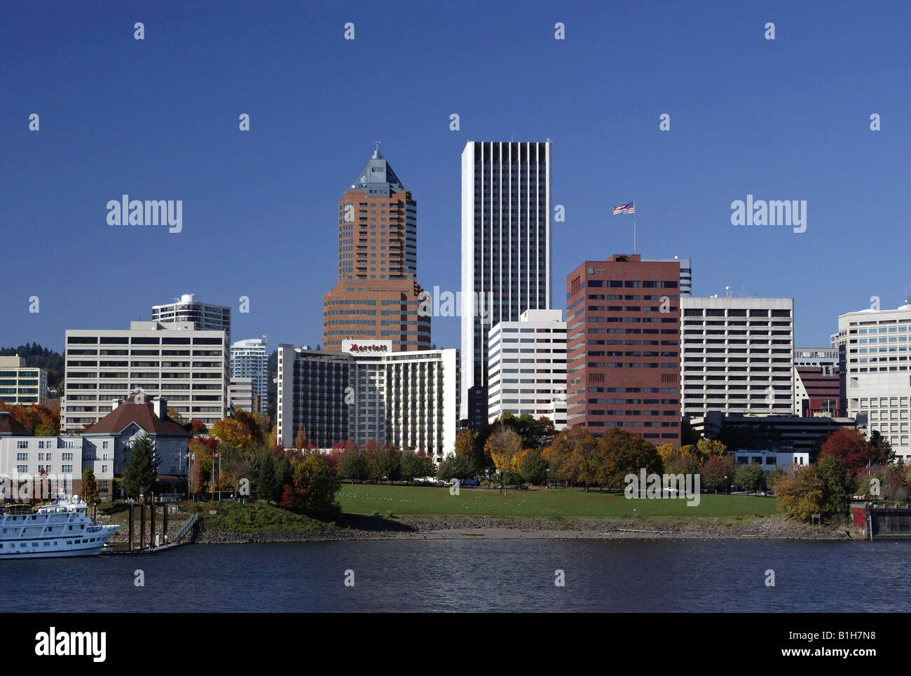 Skyscrapers in a city, Portland, Oregon, USA Stock Photo - Alamy