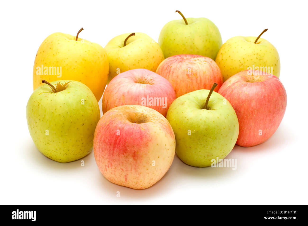 object on white food colored apple Stock Photo - Alamy