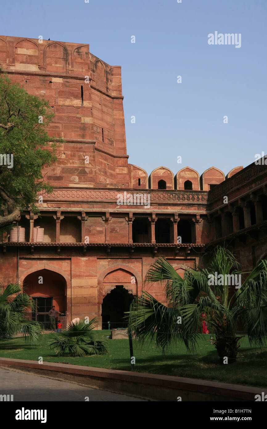 The Red Fort Agra India AKA Lal Qila Fort Rouge and Agra Fort India ...