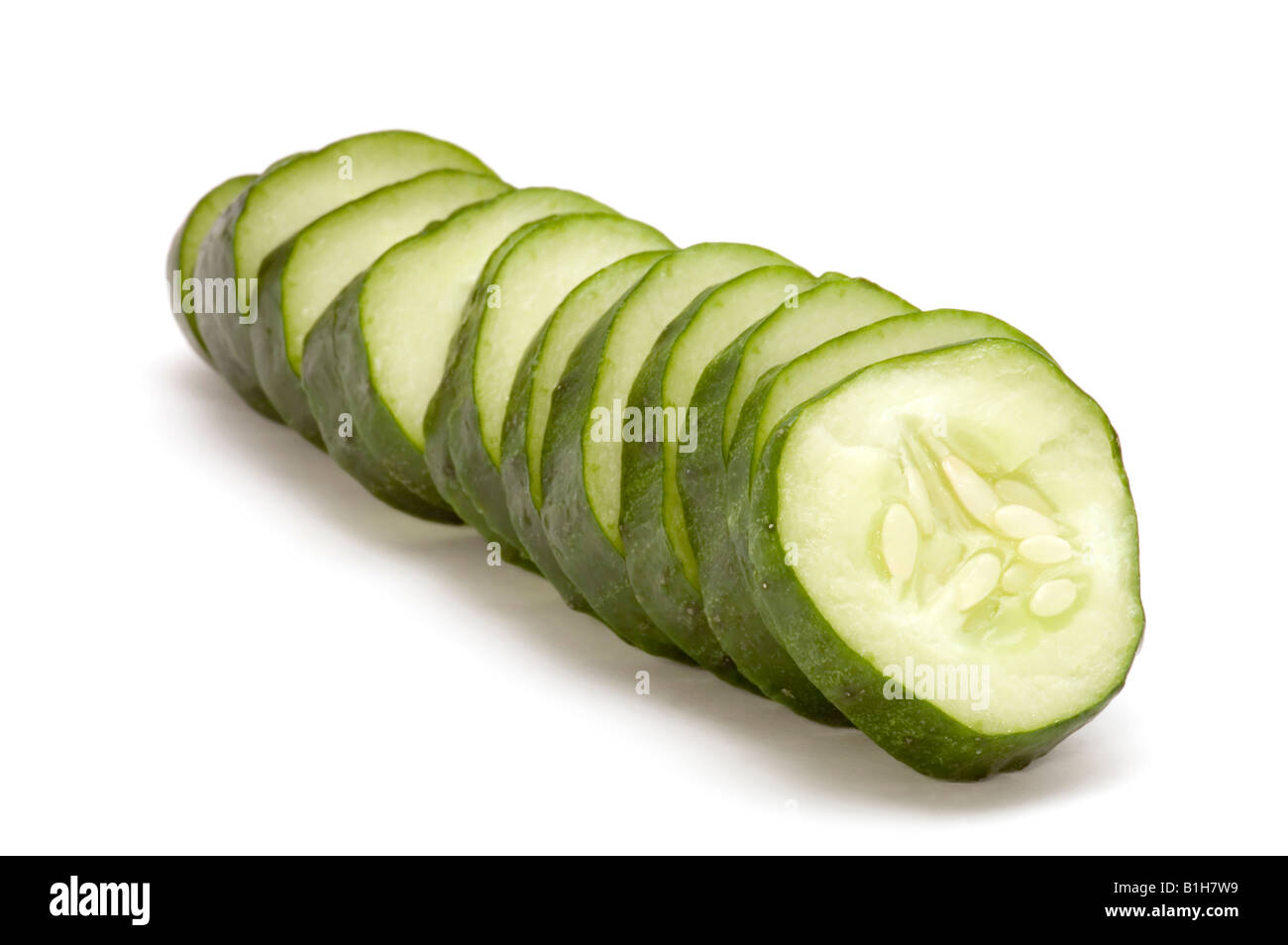 object on white food vegetables cucumber Stock Photo - Alamy