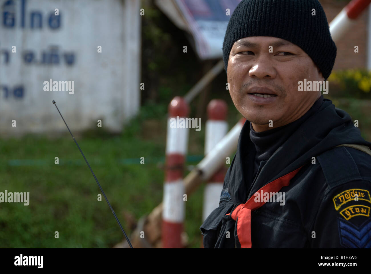 Laos police hi-res stock photography and images - Alamy
