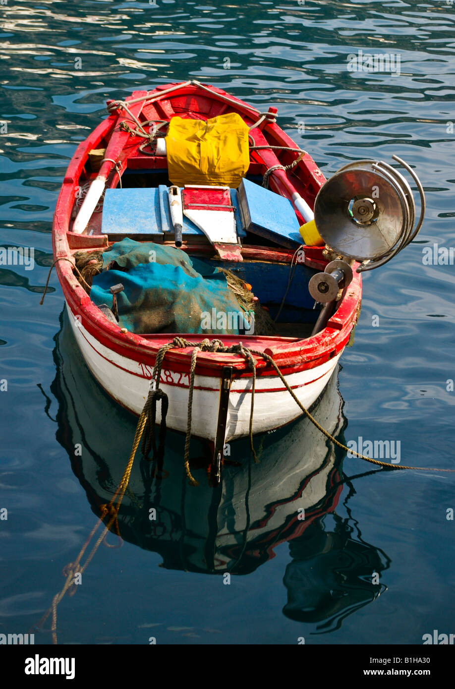 Local fishing boat, Amalfi, Italy Stock Photo - Alamy