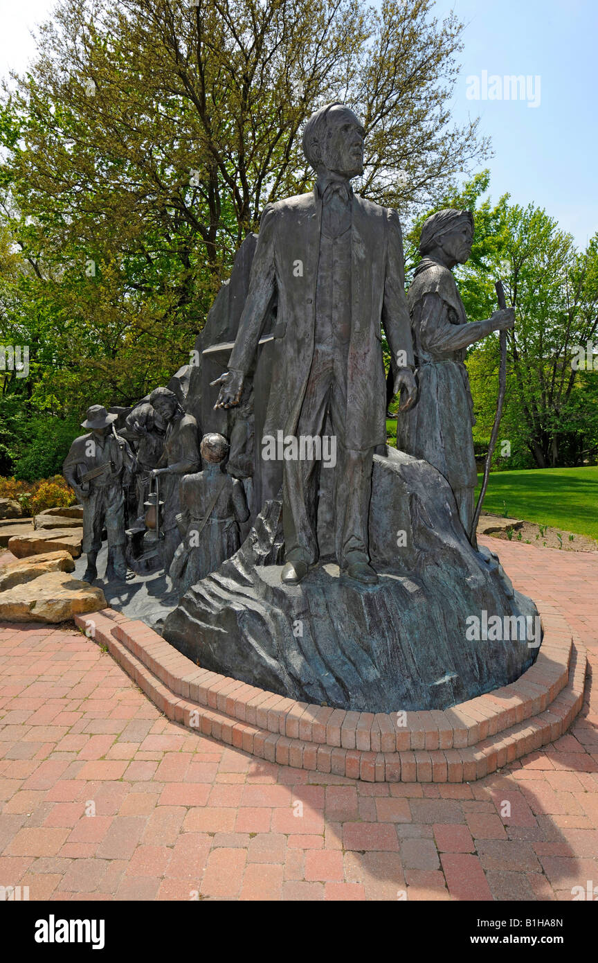 Underground Railroad Sculpture Battle Creek Michigan Stock Photo - Alamy
