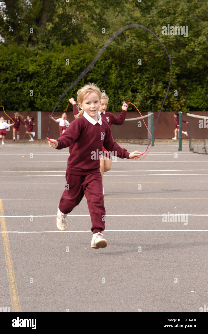 Children playing school rope hi-res stock photography and images - Alamy