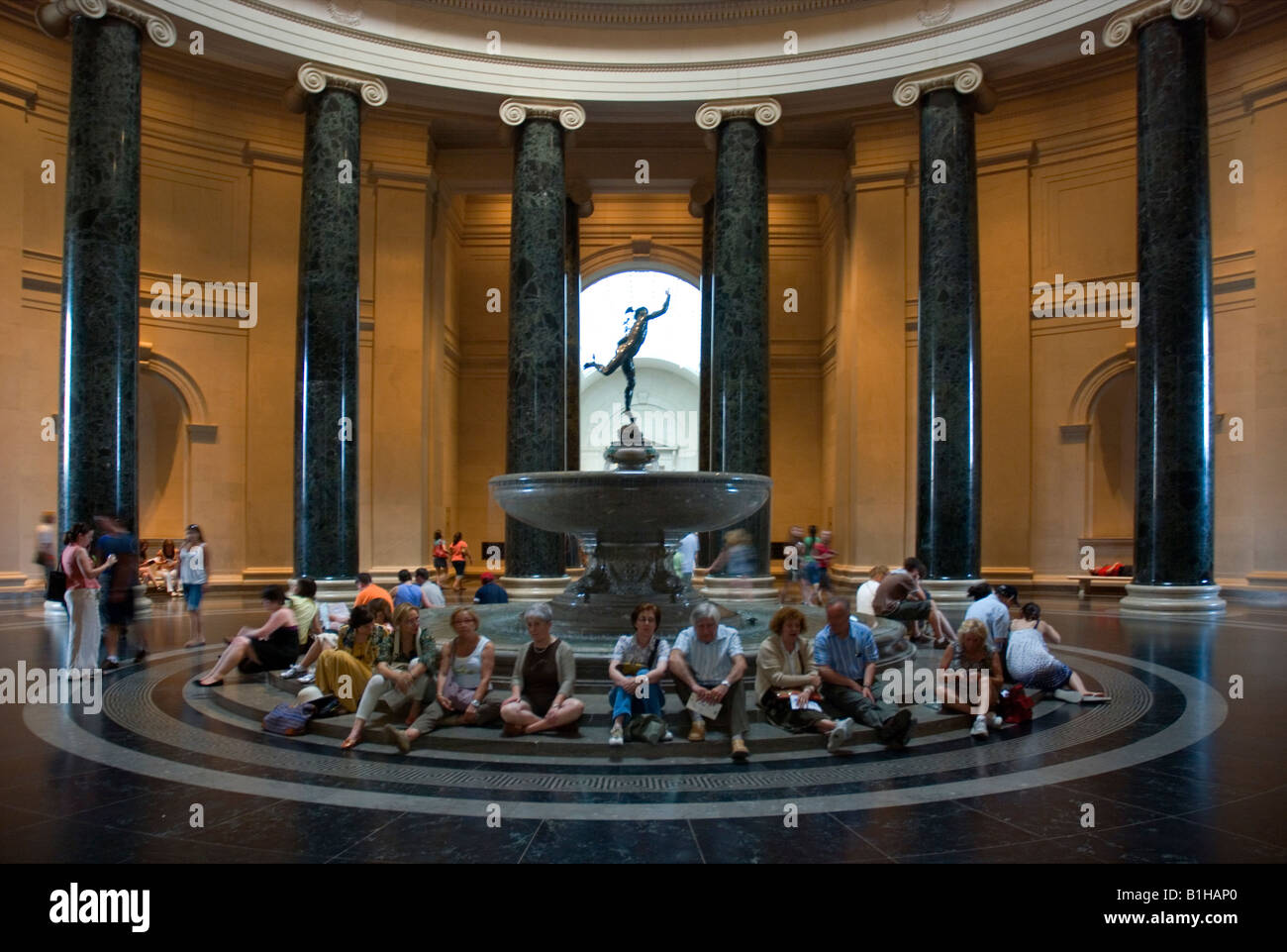 Interior of National Gallery of Art West building Washington DC USA ...