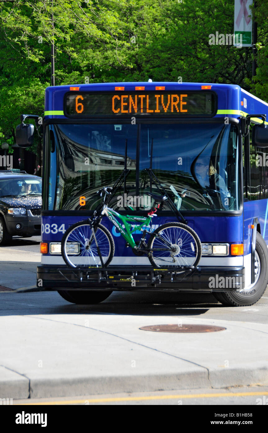 Public bus mass transit Fort Wayne Indiana Stock Photo - Alamy