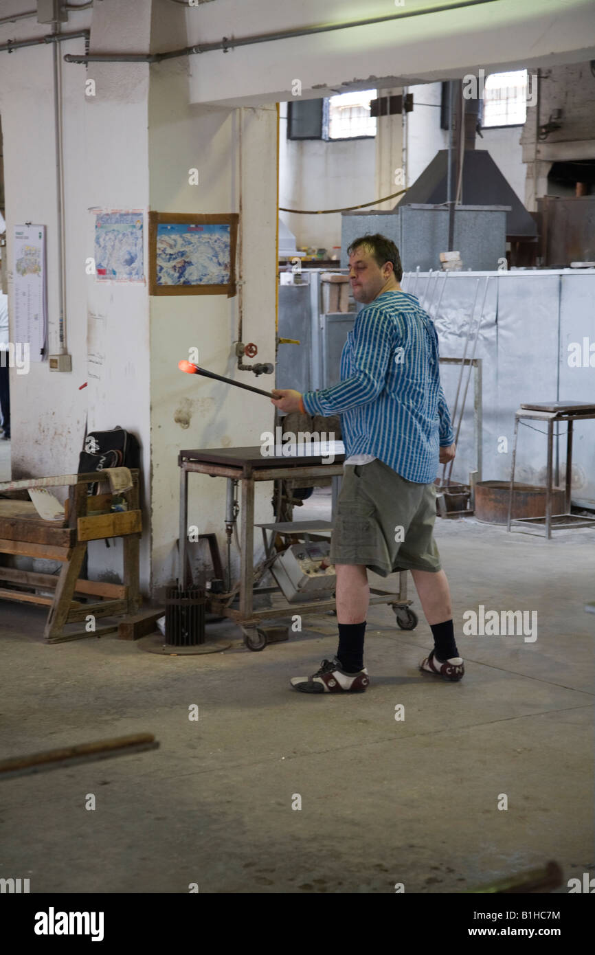 The art of glass making at Murano Venice Stock Photo - Alamy