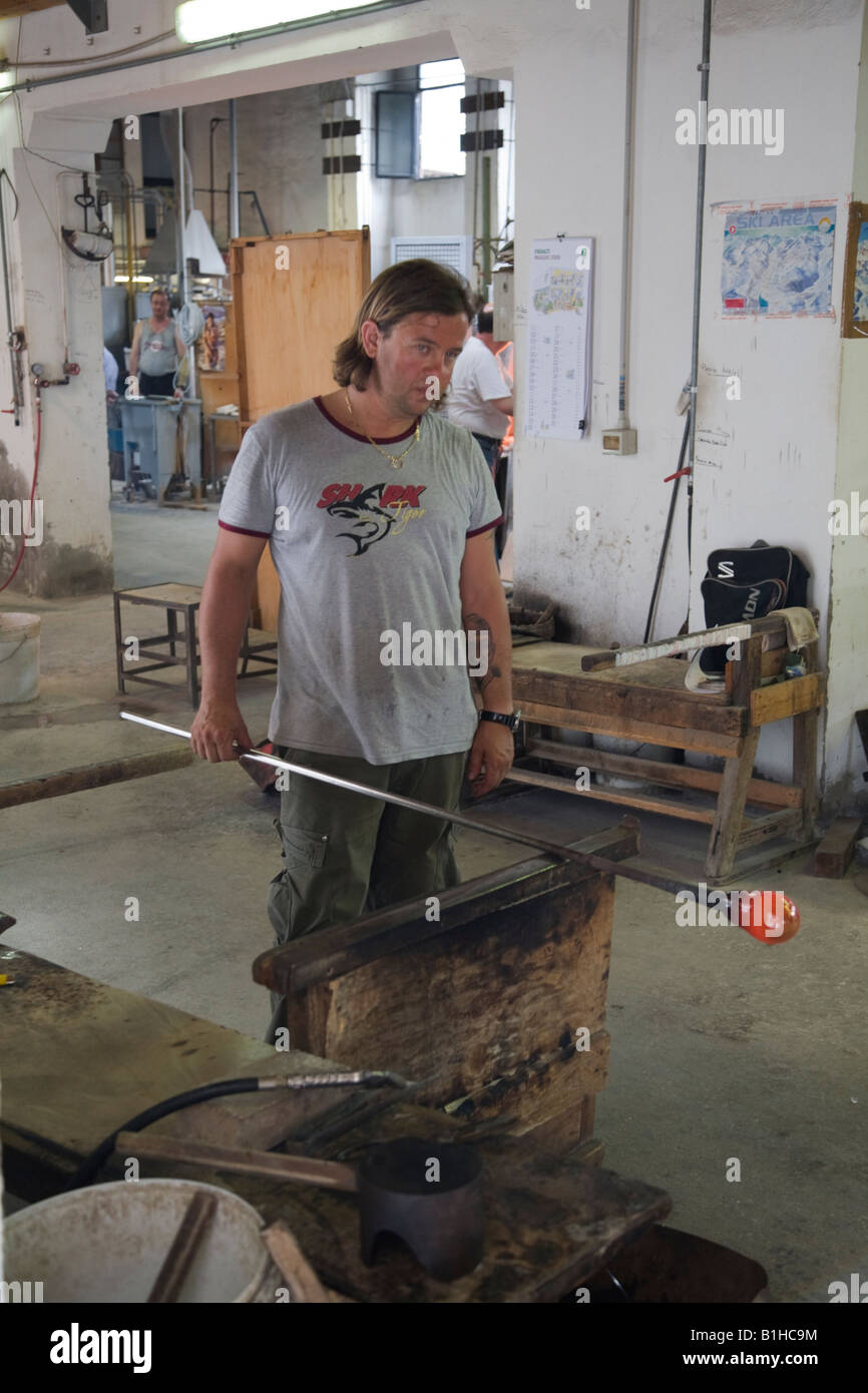 The art of glass making at Murano Venice Stock Photo - Alamy
