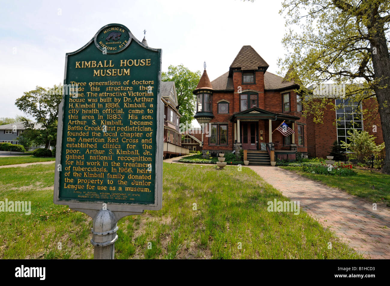 Kimball House Museum Battle Creek Michigan Stock Photo - Alamy