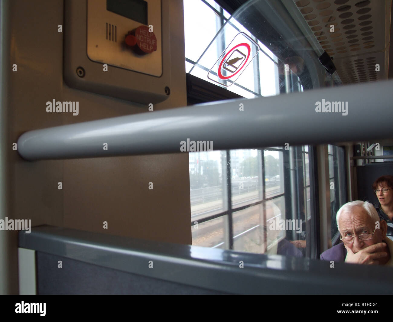 passengers on train in berlin, germany Stock Photo - Alamy