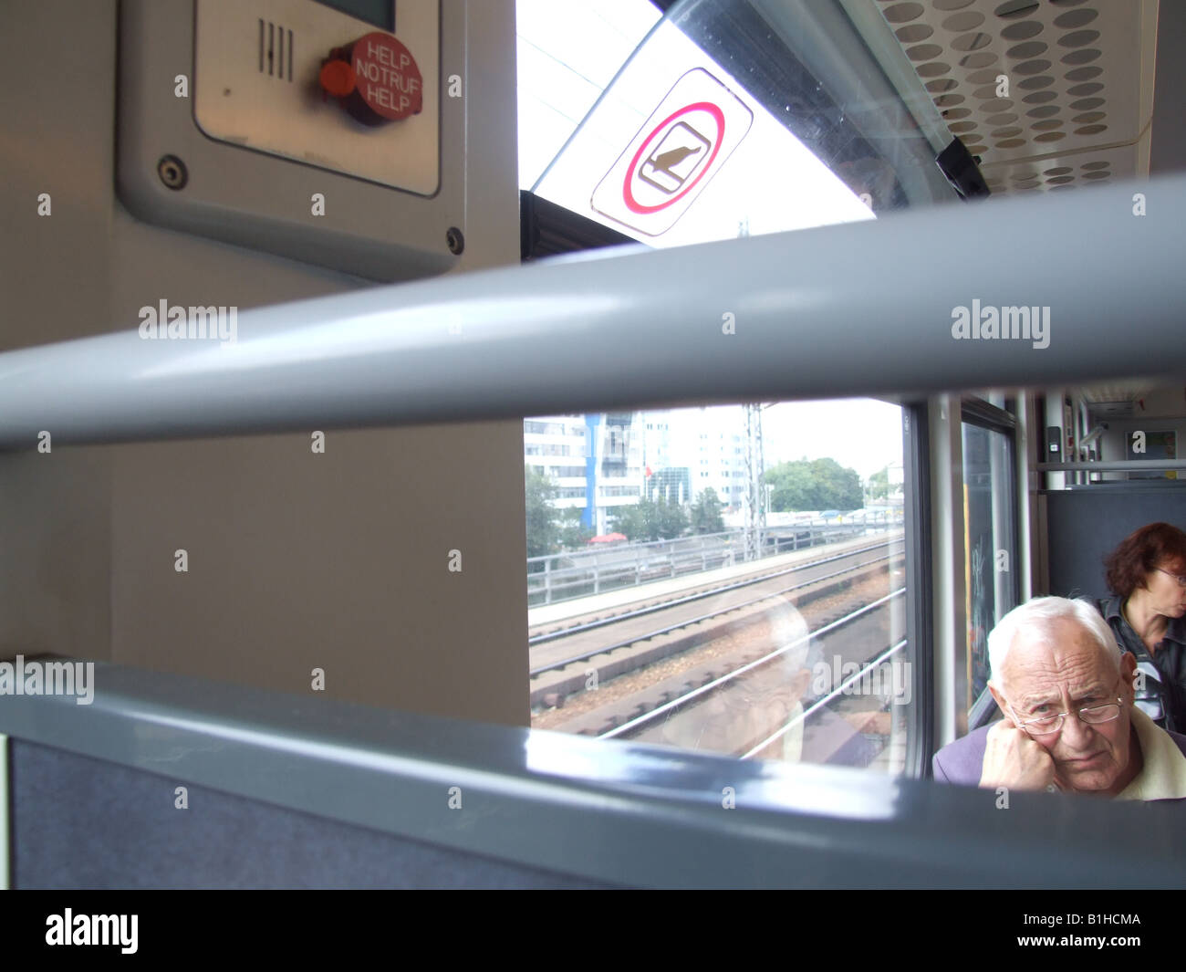 passengers on train in berlin, germany Stock Photo - Alamy