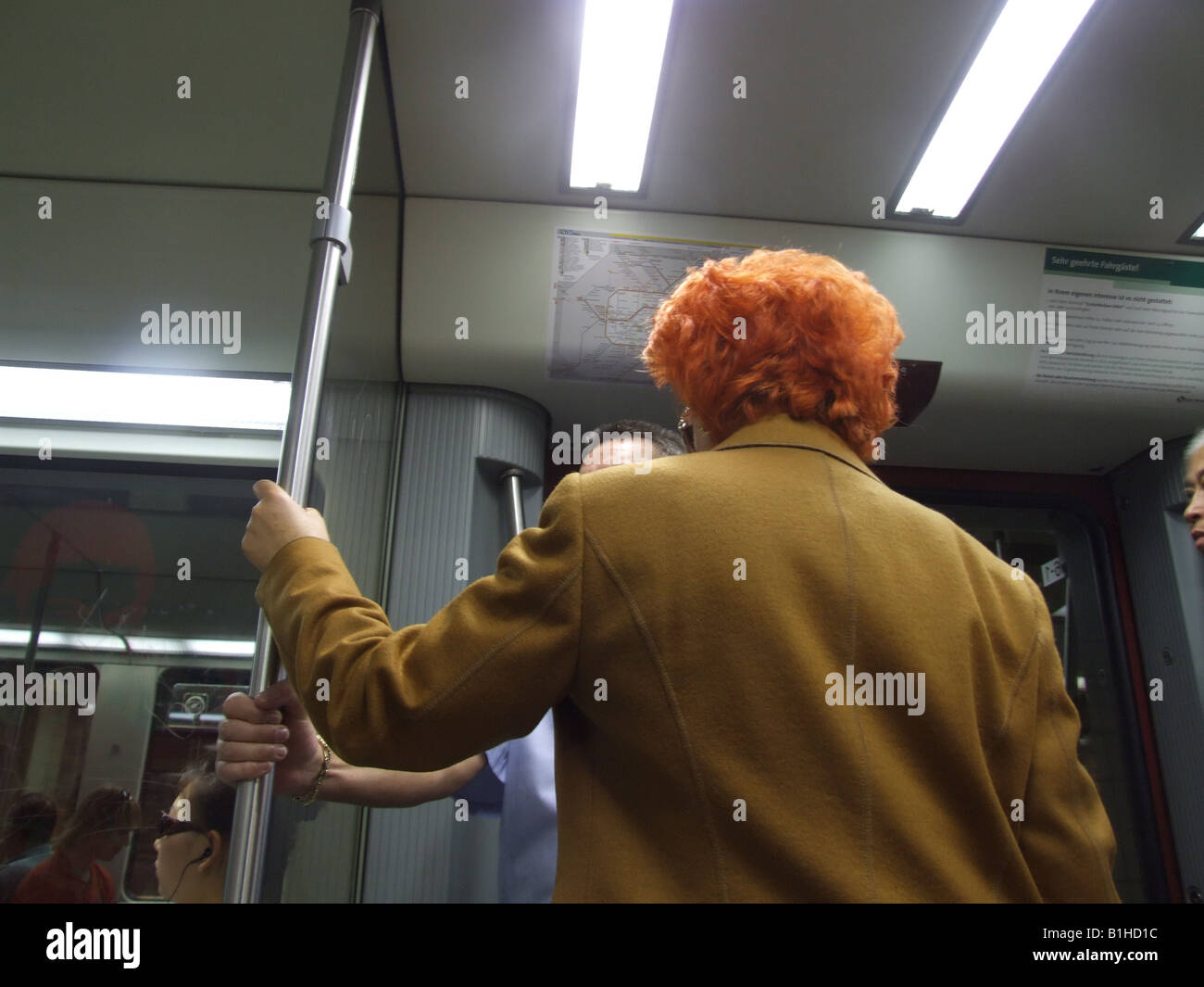passengers on train in berlin, germany Stock Photo - Alamy
