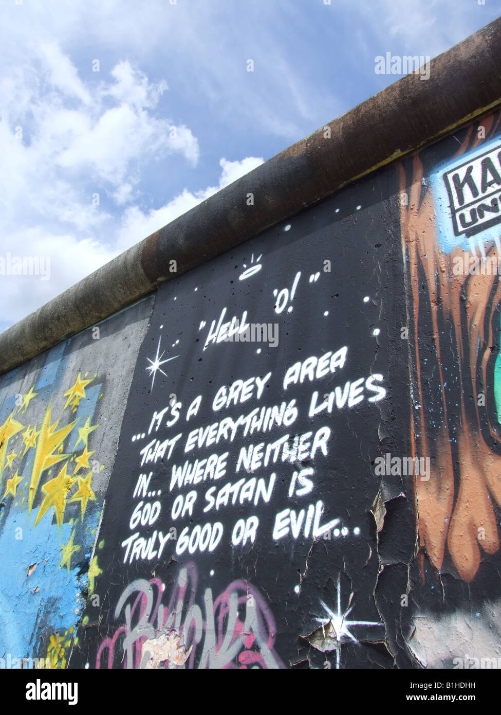 berlin wall in east side gallery area, germany Stock Photo - Alamy