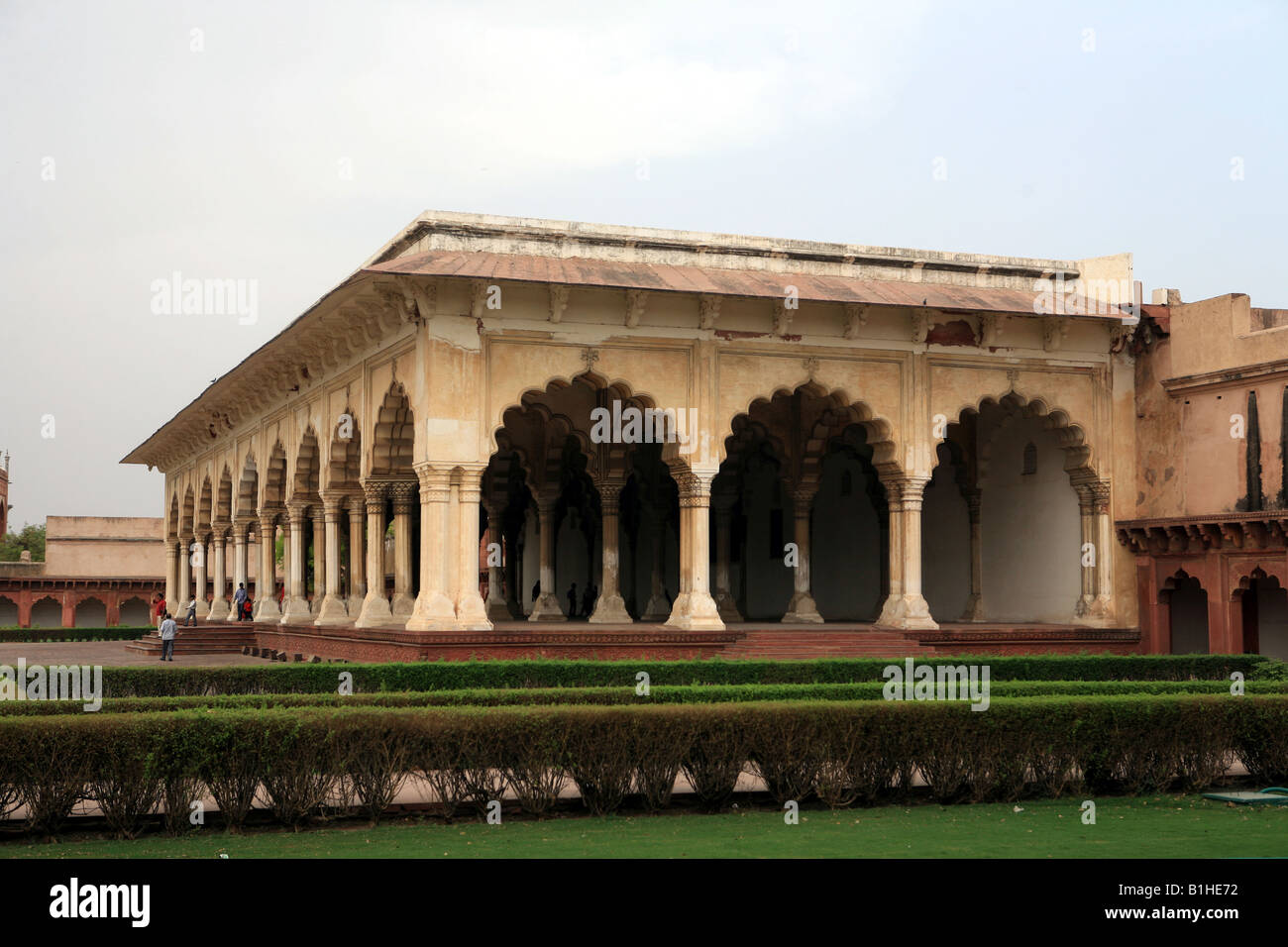 Palace pavilion inside the Red Fort Agra India AKA Lal Qila Fort Rouge ...