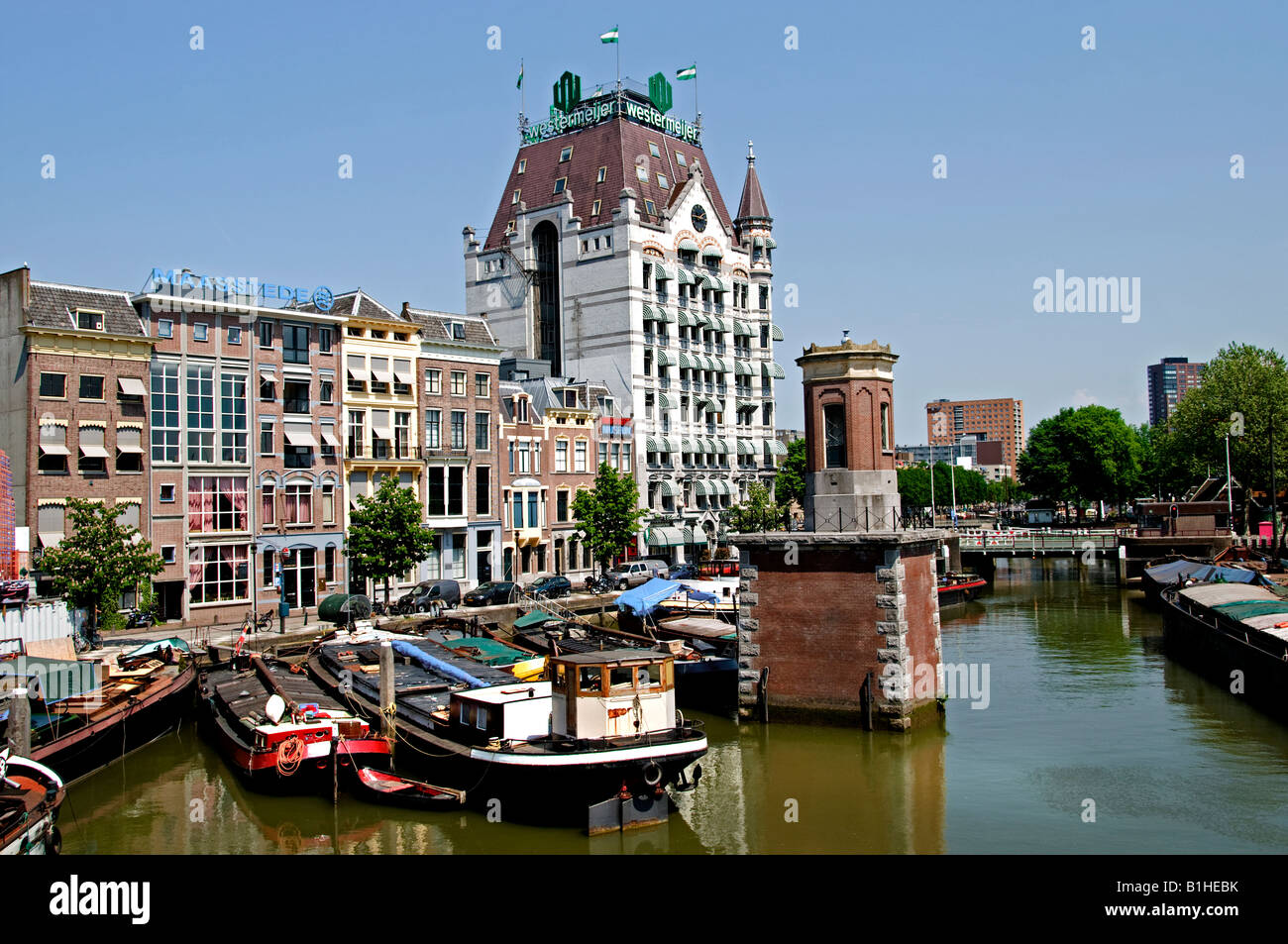 Witte Huis White House Rotterdam old harbour port Stock Photo: 18209511 ...