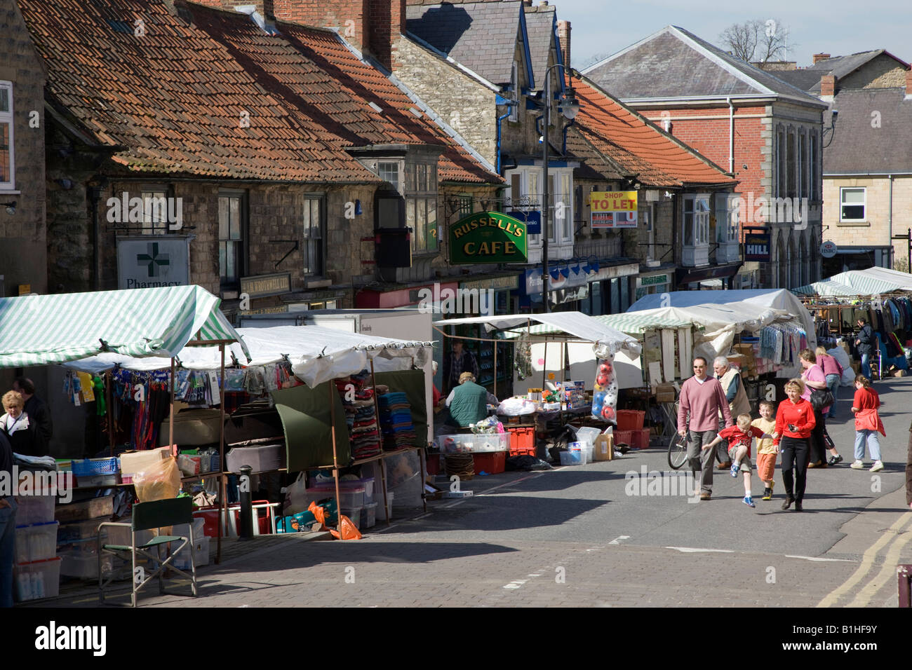 Monday Street Market Pickering North Yorkshire Stock Photo - Alamy