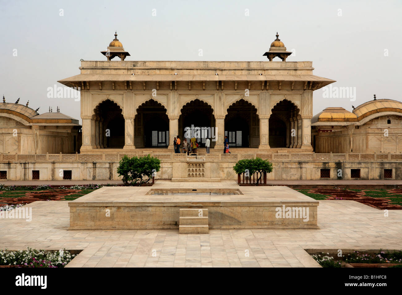 Palace pavilion inside the Red Fort Agra India AKA Lal Qila Fort Rouge ...