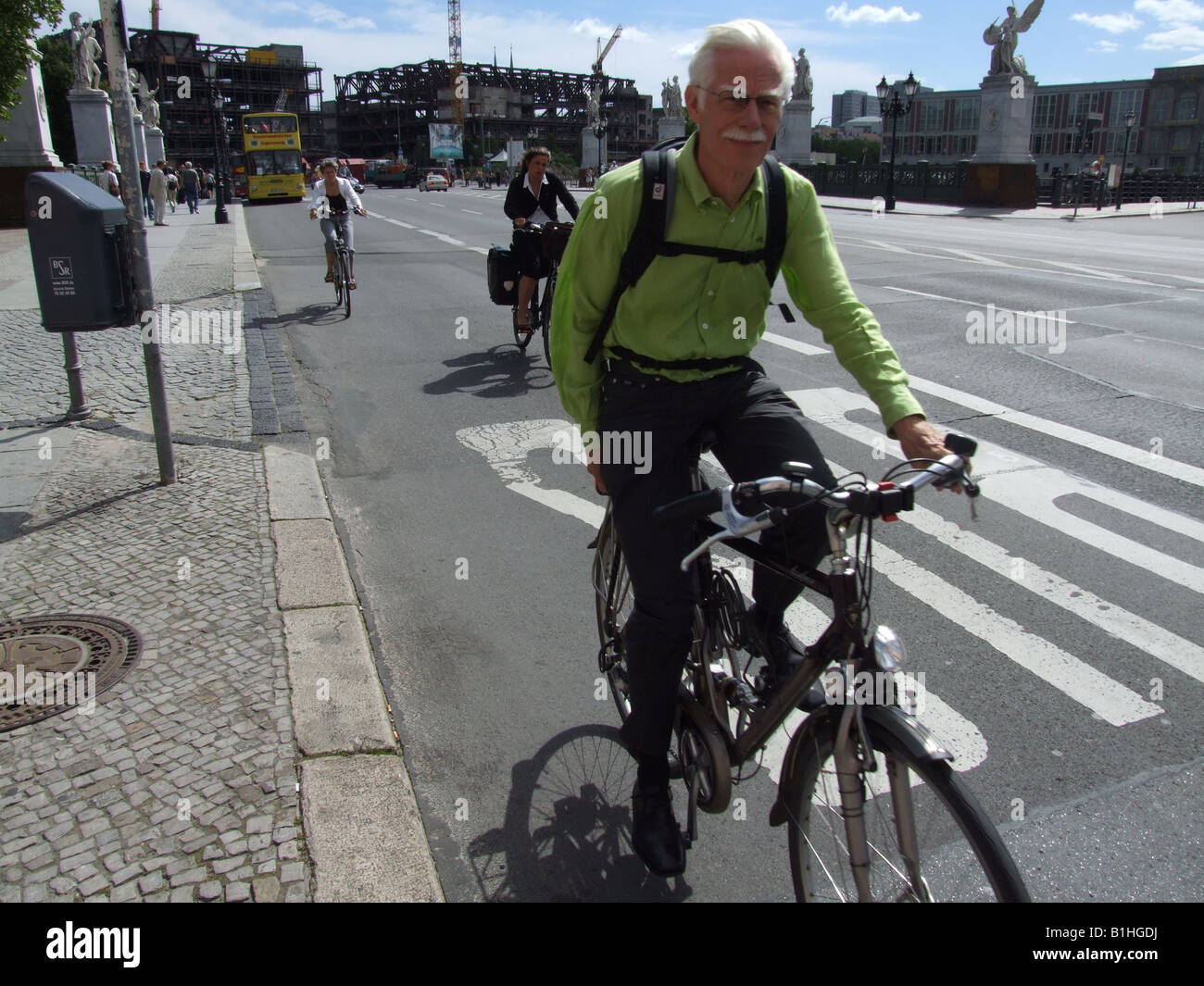 people riding bikes in berlin, germany Stock Photo - Alamy