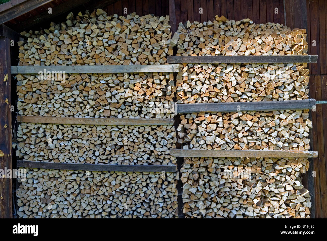 Stacked firewood bavaria germany hi-res stock photography and images ...