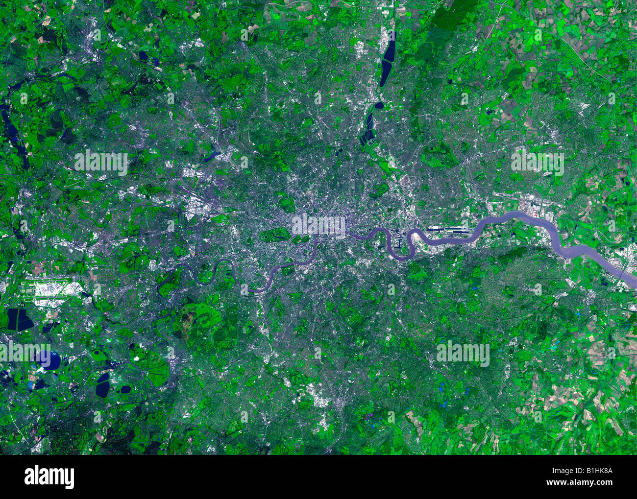 Satellite view london hi-res stock photography and images - Alamy