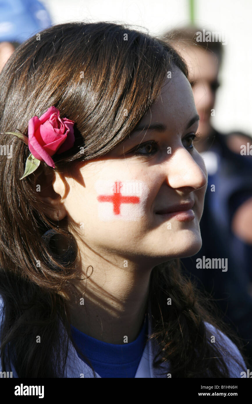 English rugby face paint hi-res stock photography and images - Alamy