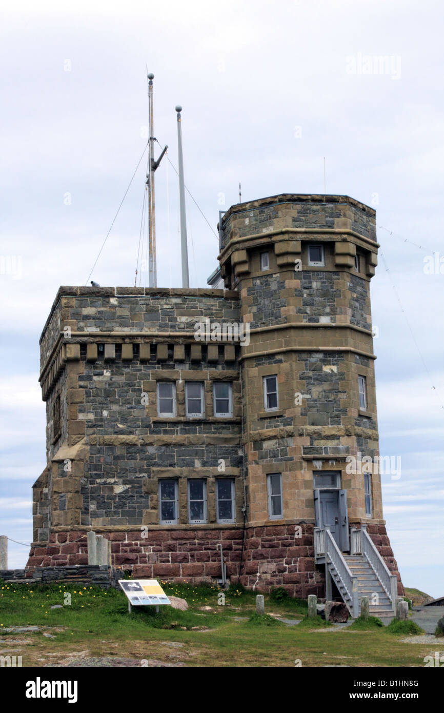 Cabot Tower on Signal Hill National Historic Site of Canada in St. John ...