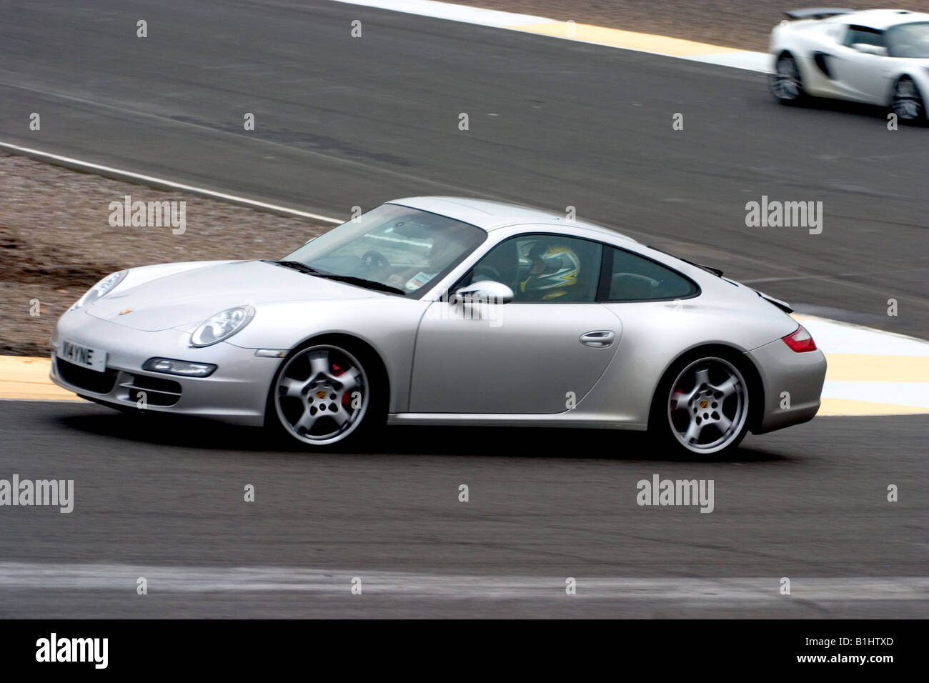 Porsche 911 Sports car racing on a track day at Knockhill, Fife ...