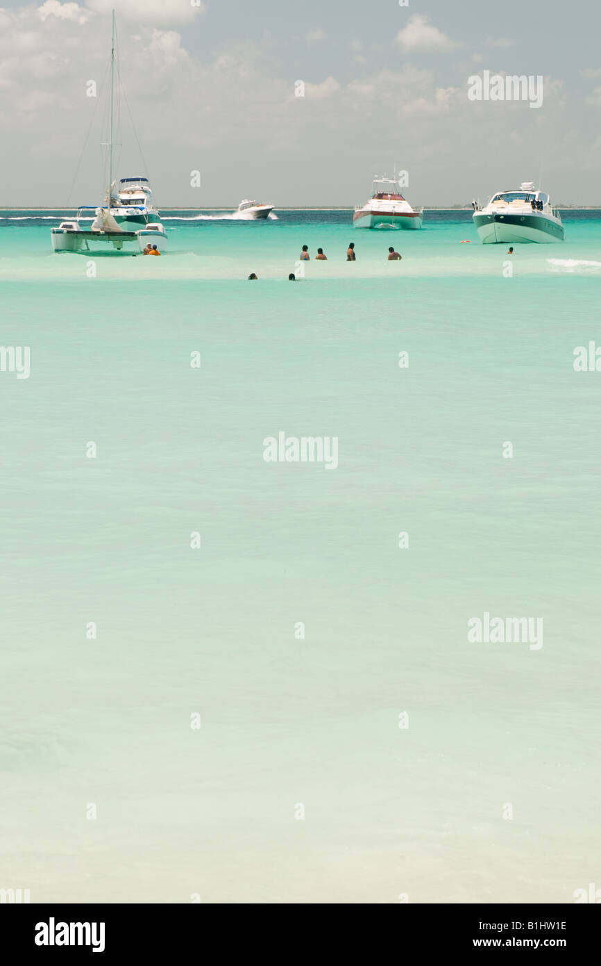 Beach on the Isla Mujeras Island of Women near Cancun Mexico Stock ...