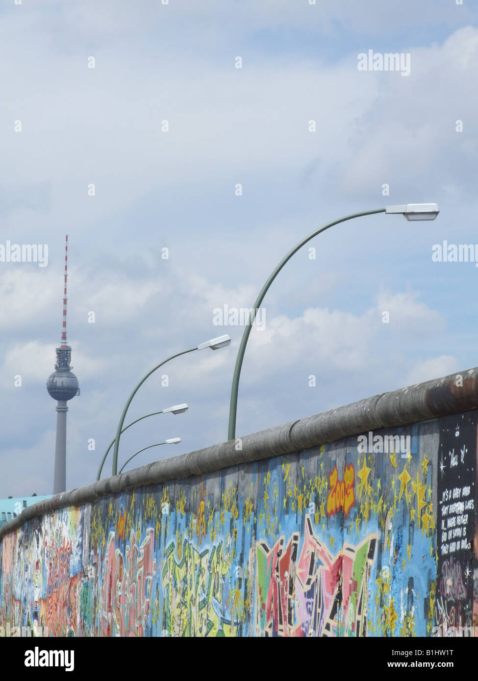 a scene of berlin wall, germany Stock Photo - Alamy