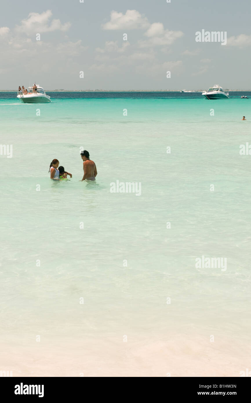 Beach on the Isla Mujeras Island of Women near Cancun Mexico Stock ...