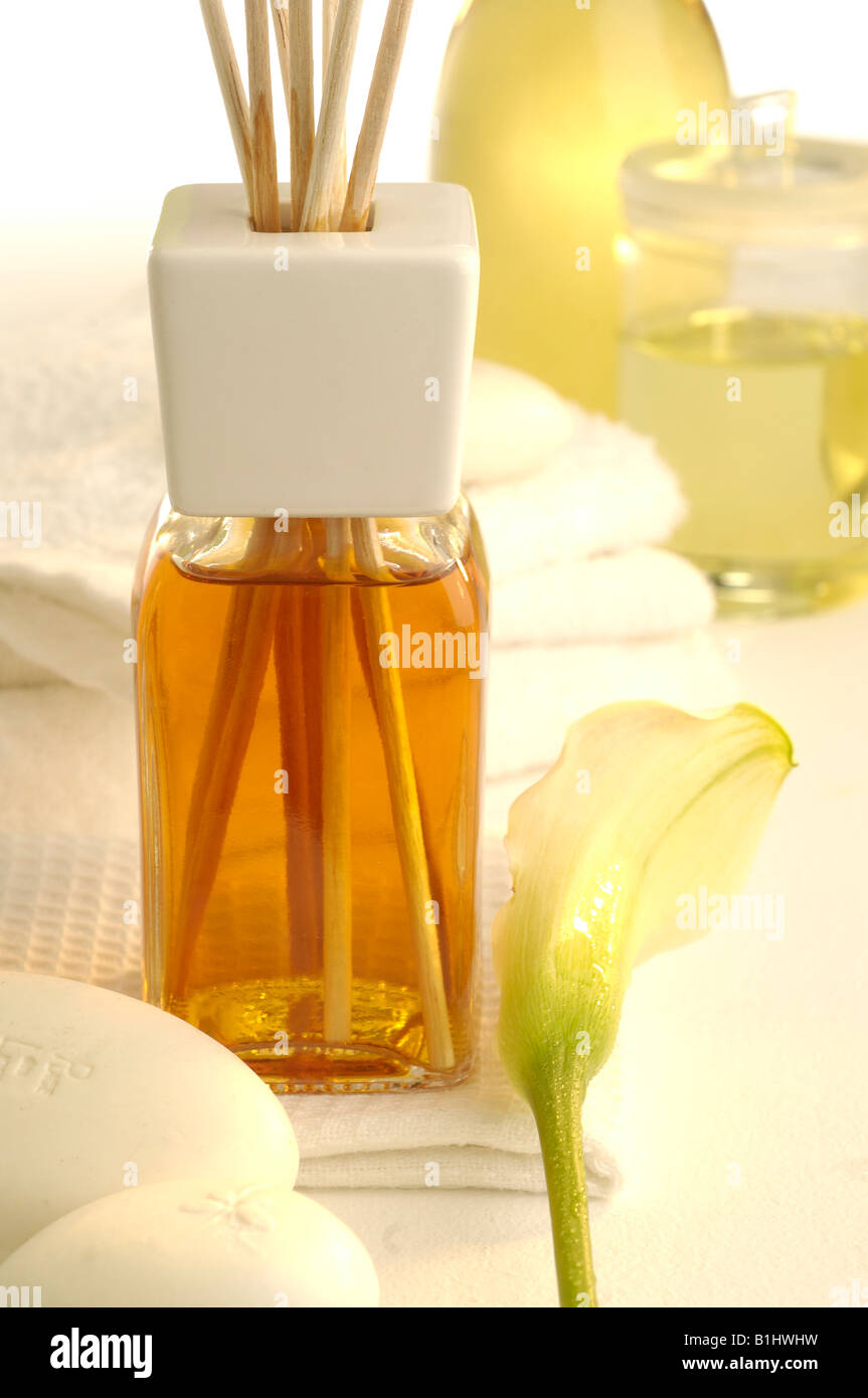 Bottles aroma oil lamp hi-res stock photography and images - Alamy
